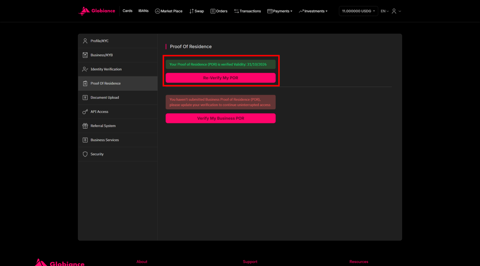 Globianceの登録と本人確認方法